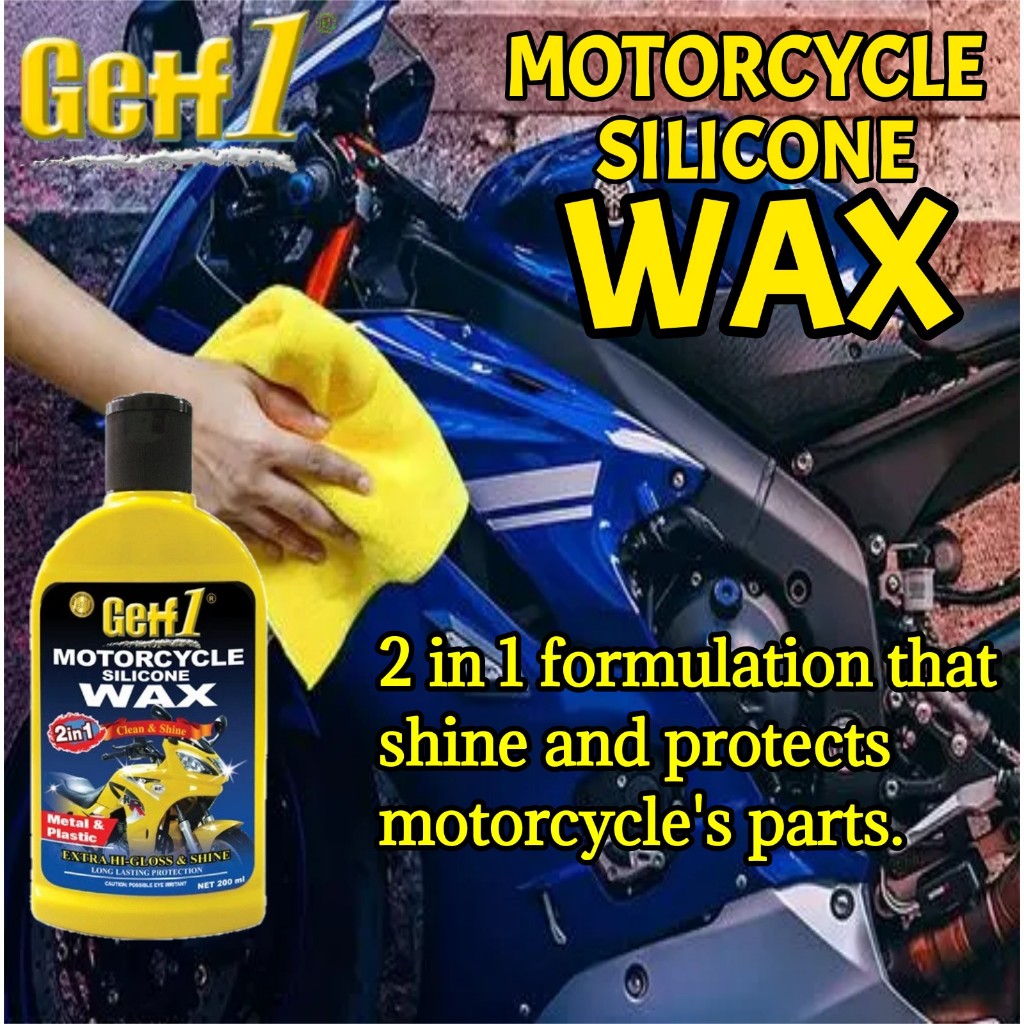 Getf1 Motorcycle Silicone Wax 200ml bike cleaner shine restorer polish ...