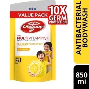 LIFEBUOY total 10x germ protection body wash 850ml refill pouch(3 variants) | Shopee Malaysia