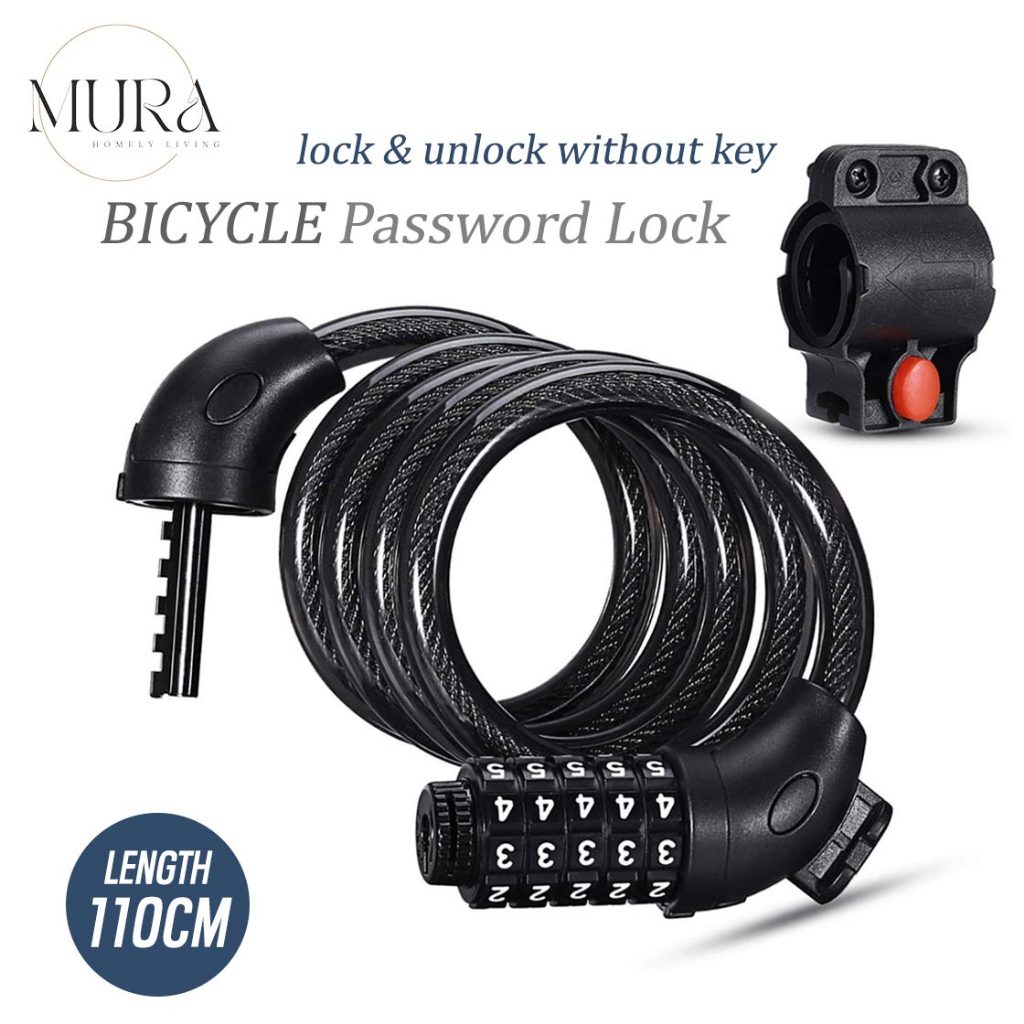 GD Kunci Keselamatan Basikal Bicycle Password Lock Bike Security Locker ...