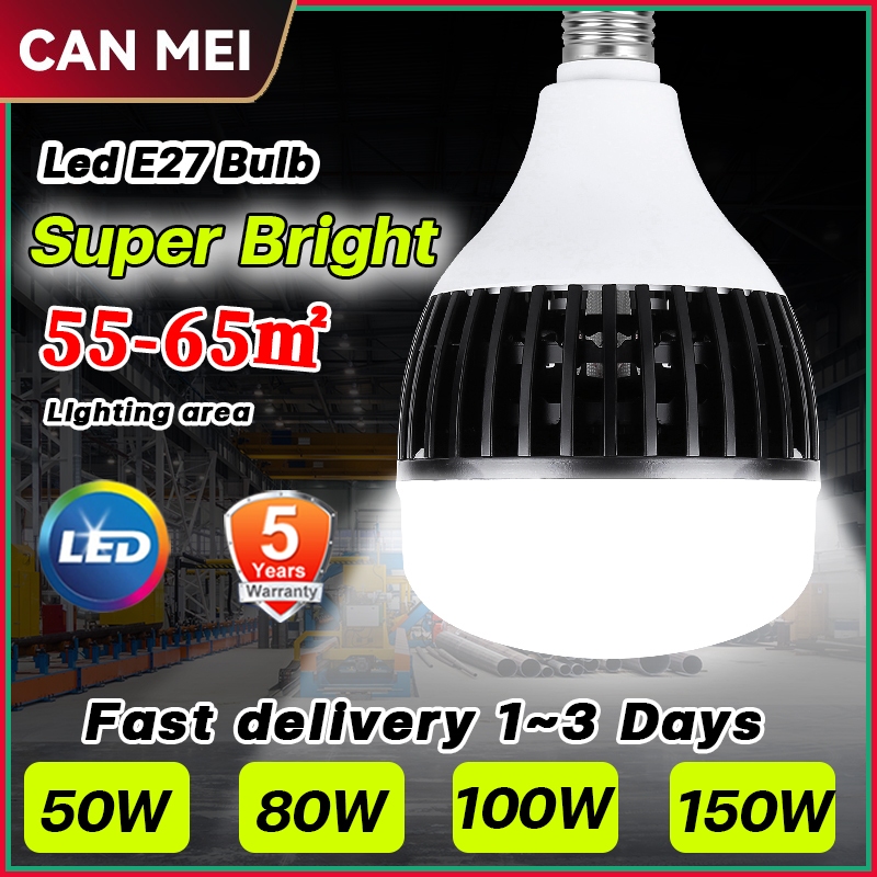 E27 Led Bulb Mentol Led Rumah Super Bright 50W 80W 100W 150W 燈泡 Led ...