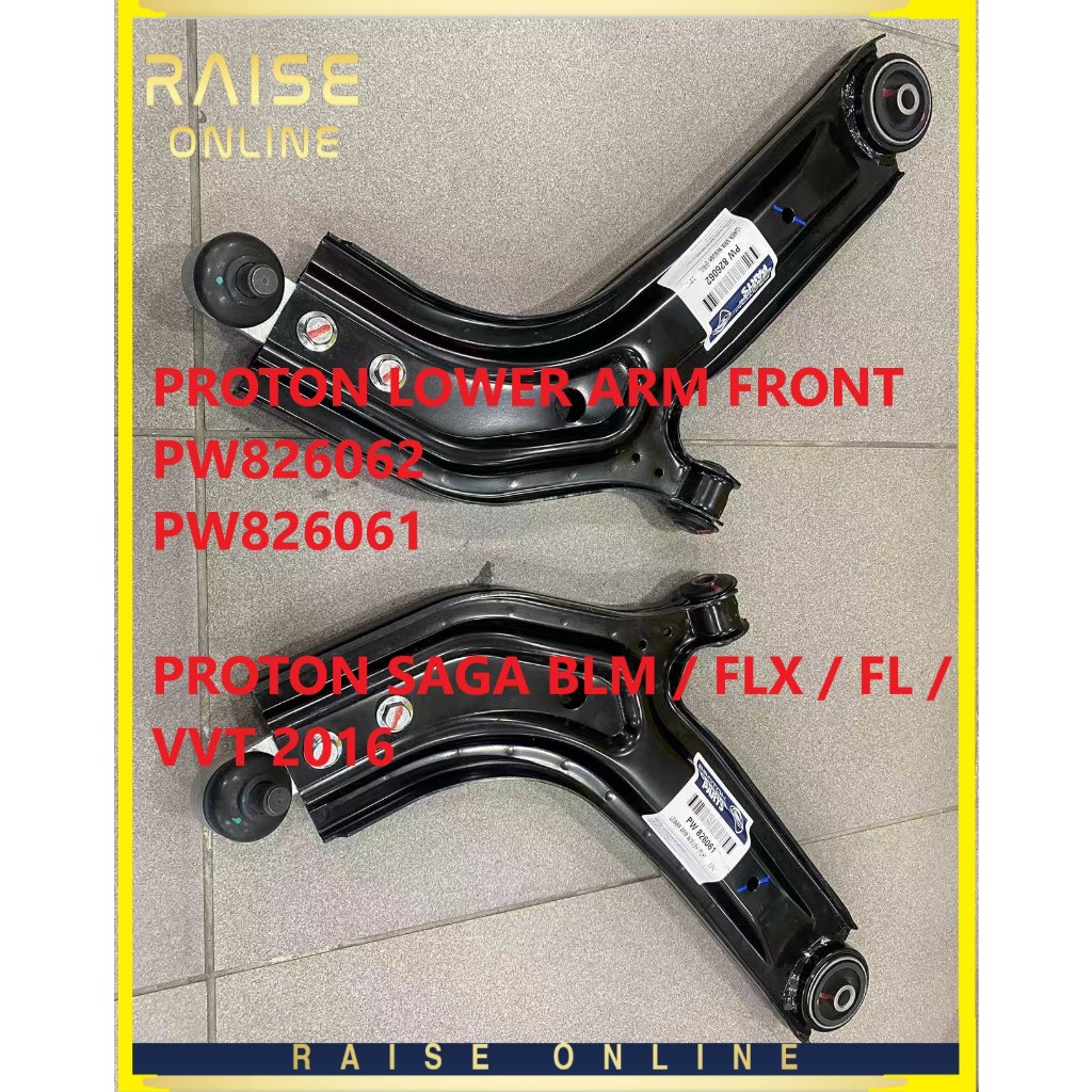 FRONT LOWER ARM LH & RH PROTON SAGA BLM / FLX / FL / VVT 2016 (PW826061 ...