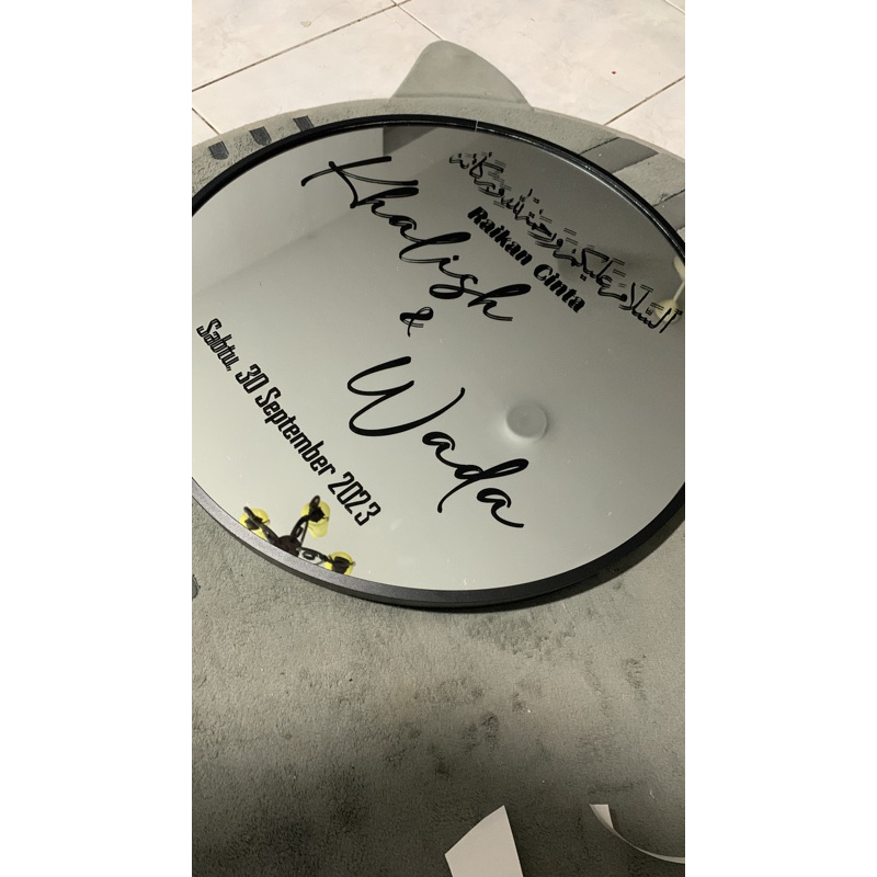 Mirror Sticker / Sticker Cermin / Welcome Board / Wedding Board CERMIN ...