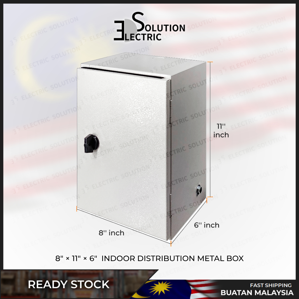 8×11×6 METAL DISTRIBUTION BOX ENCLOSURE INDOOR MULTI DB BOX CLAD ...