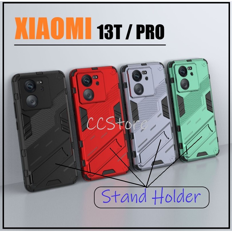 Xiaomi 13T PRO Military Iron Ring Holder Hard PC Casing Full Protection ...