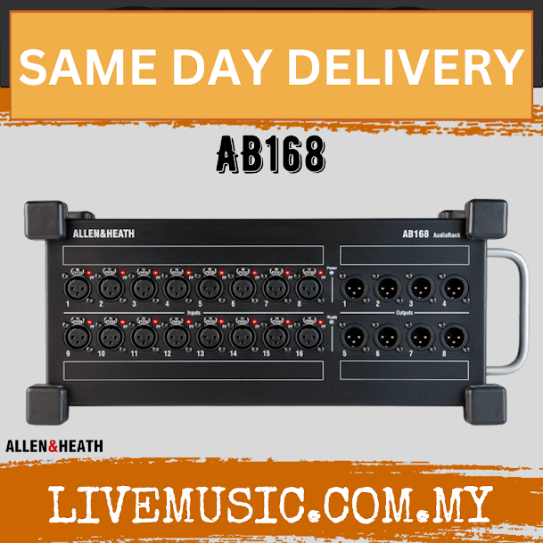 Allen & Heath AB168 Portable AudioRack 16 x 8 Audio Interface ( AB-168 ...