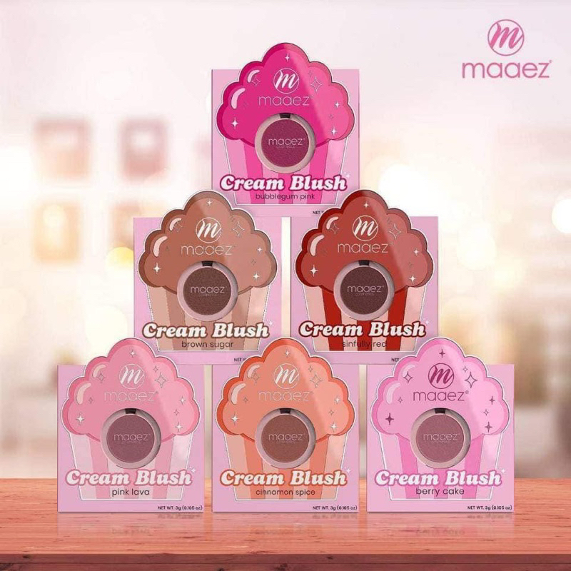 Maaez Cream Blush / Blusher / Pink Lava / Bubblegum Pink / Berry Cake ...