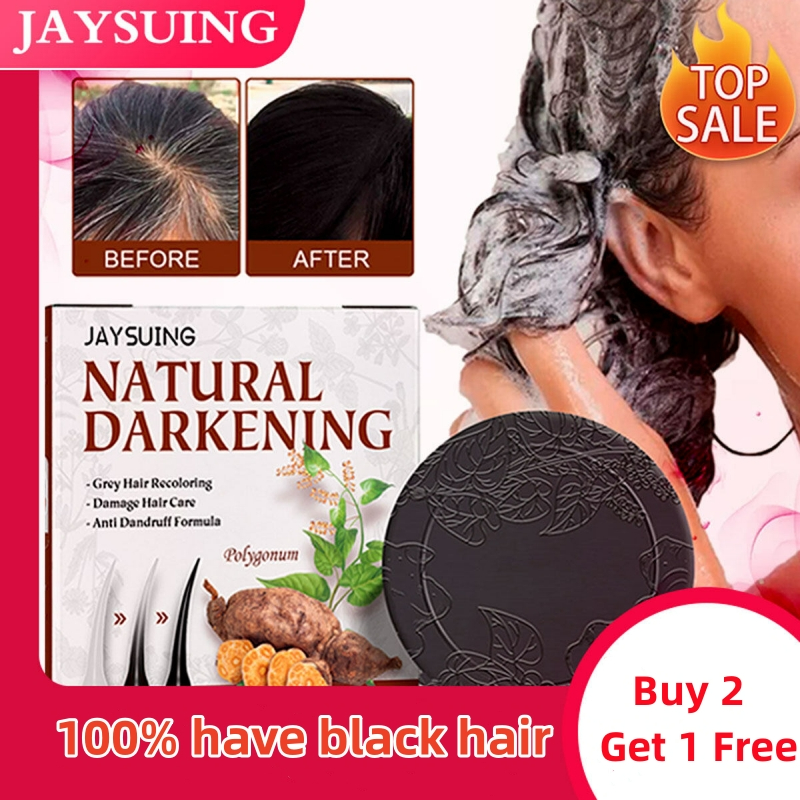 Hair Nourishing Shampoo Jaysuing Natural Darkening Soap Polygonum ...