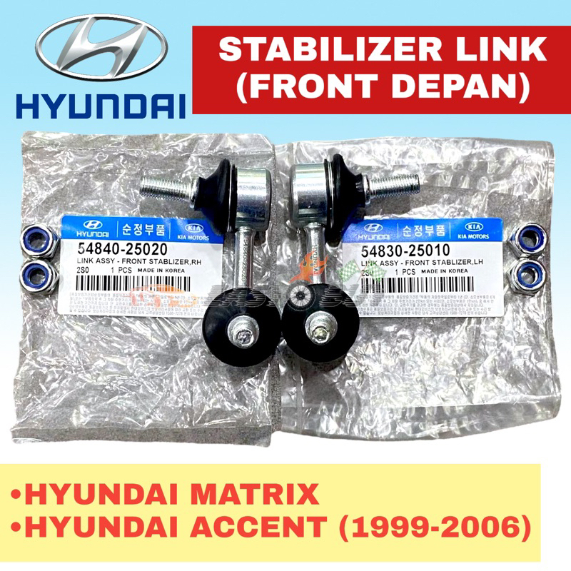 ORIGINAL HYUNDAI ABSORBER STABILIZER LINK (FRONT DEPAN) - Hyundai ...