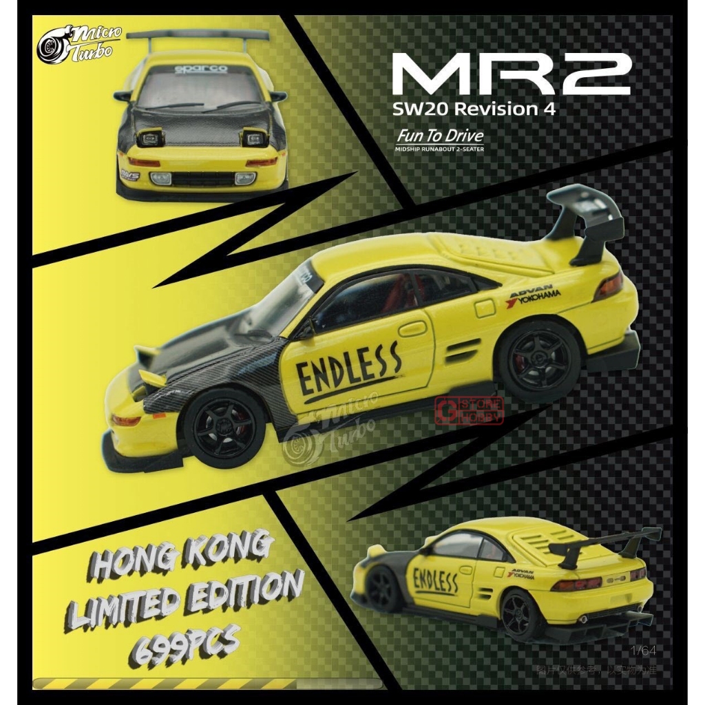 MICRO TURBO 1/64 Toyota MR2 SW20 Revision 4 ENDLESS LIVERY | Shopee ...