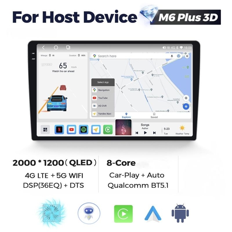 ⚡7862S 2K Android Player 360⚡ MEKEDE M6 3D Series 7862S 2000*1200 9.5/10.36 Inch Android Player ...