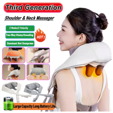 Shoulder And Neck Massager Third Generation Clamp Kneading Trapezius ...