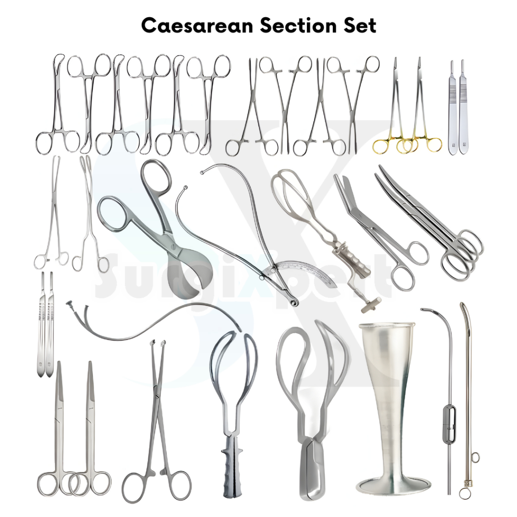 Cesarean Section Obstetric Surgery Medium Set Of 33Pcs Gynecology ...