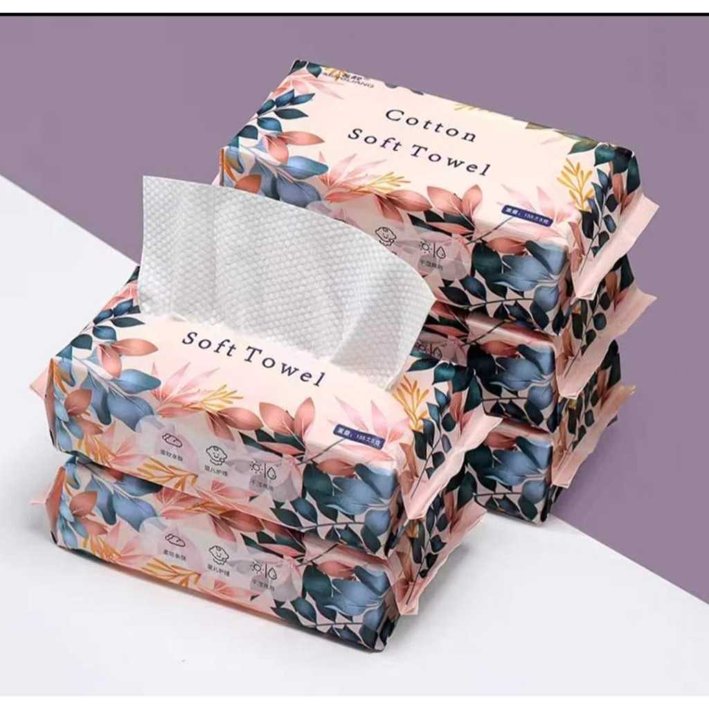KT0791 Disposable cotton face towel 一次性纯棉洗脸巾 Tuala muka kapas pakai ...