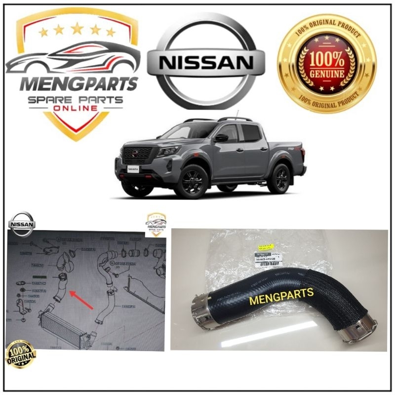 ORIGINAL 💯% NISSAN NAVARA NEW NP300 TURBO INTERCOOLER HOSE 14463-4KV2B ...