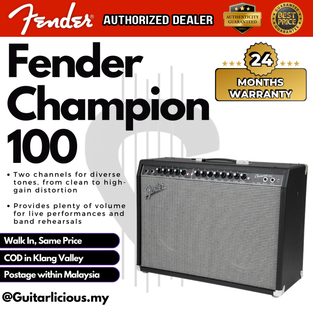 FENDER Champion 100G Guitar Combo Amplifier (100watts) 100w amplifier ...