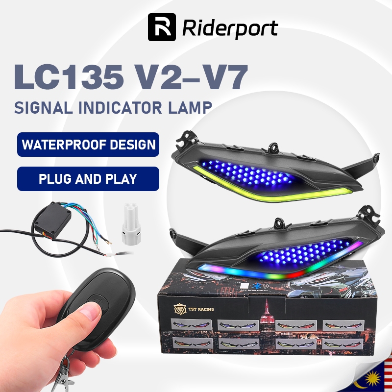 LC 135 V2 V3 V4 V5 V6 V7 RGB Mata Gaban Lampu Dada Signal Lamp LED Lampu Dada Pilot Light Lampu ...