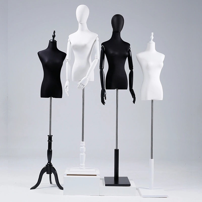 Mannequin black and white mannequin women's clothing store window ...