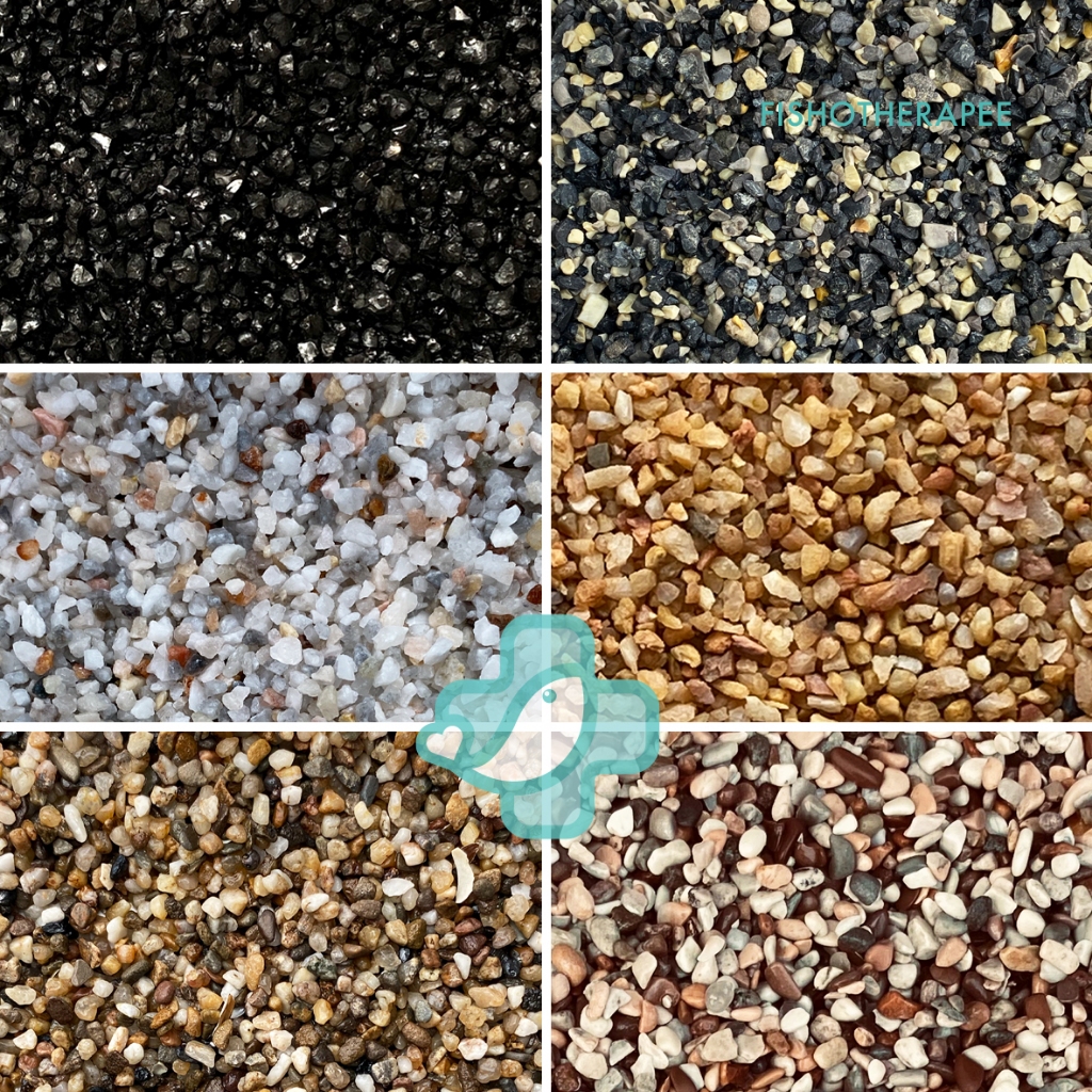 Aquarium Sand 1kg (2mm-4mm±) Decoration Cosmetic Gravel Stone Art Craft ...