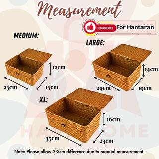 Rattan Basket Hamper Basket Bakul Mengkuang Rotan Handmade Woven Box ...