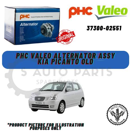 KIA PICANTO OLD 100% ORIGINAL BRAND PHC VALEO ALTERNATOR ASSY | Shopee ...