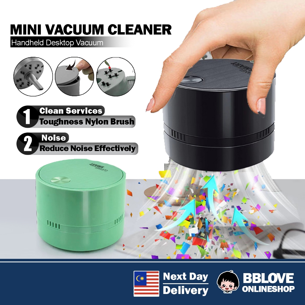 【PROMOSI BARU】Mini Vacuum Cleaner Battery Powered Vacuum Keyboard Table ...