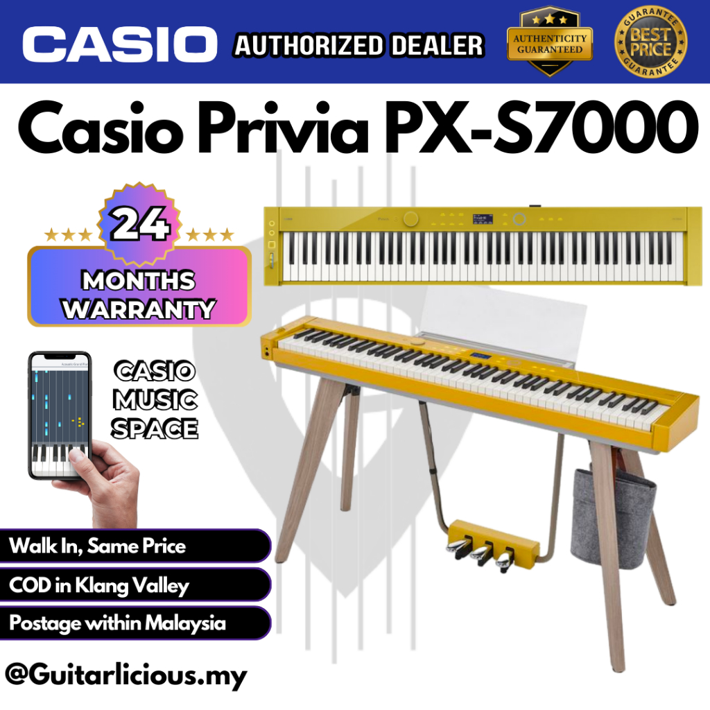 Casio Privia PX-S7000HM Upper Grade 88 Keys Digital Piano Harmonious ...