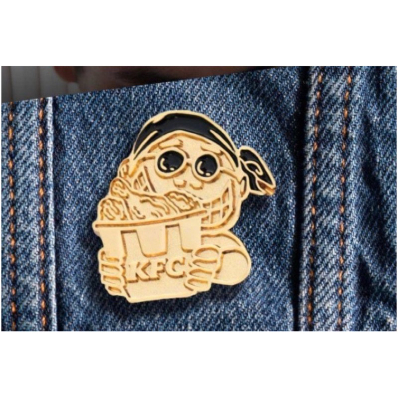 KFC X UJANG X PMC KFC BUCKET HAT / 24k ENAMEL / PIN KFC / TOPI KFC ...
