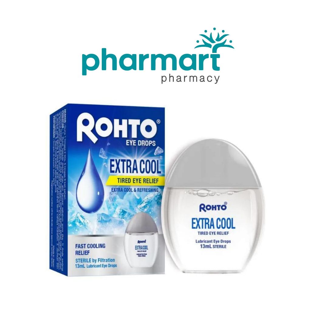 Rohto Extra Cool Eye Drops 13ml [Refreshing/ Immediate Cooling Relief ...