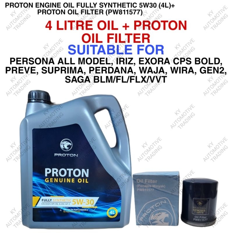[PROTON] PETRONAS 5W30 4L/5L FULLY SYNTHETIC ENGINE OIL MINYAK HITAM ...