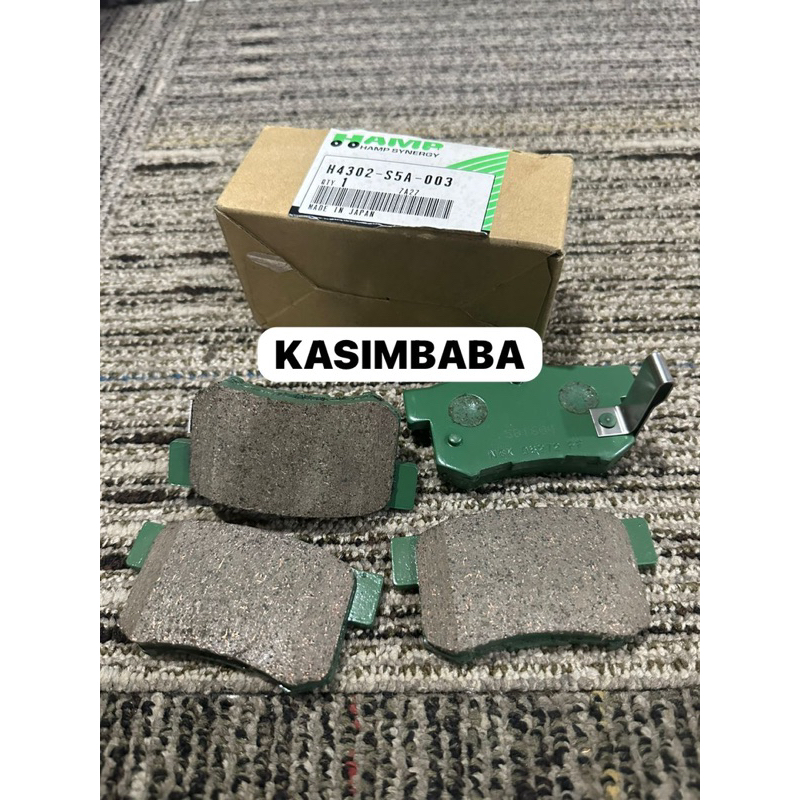 HONDA CIVIC FD1,FD2,FD2R,SDA,SV4,S84 REAR BRAKE PAD (HAMP JAPAN ...