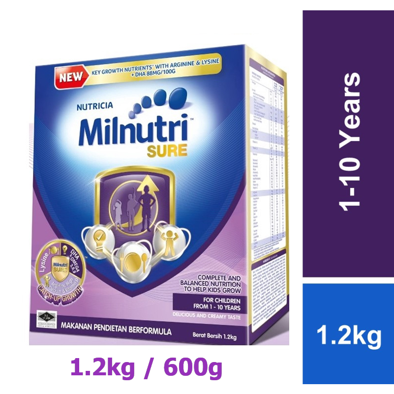 RM179 Nutricia Milnutri Sure 1.2kg 600g Complete Balance Nutrition Help ...
