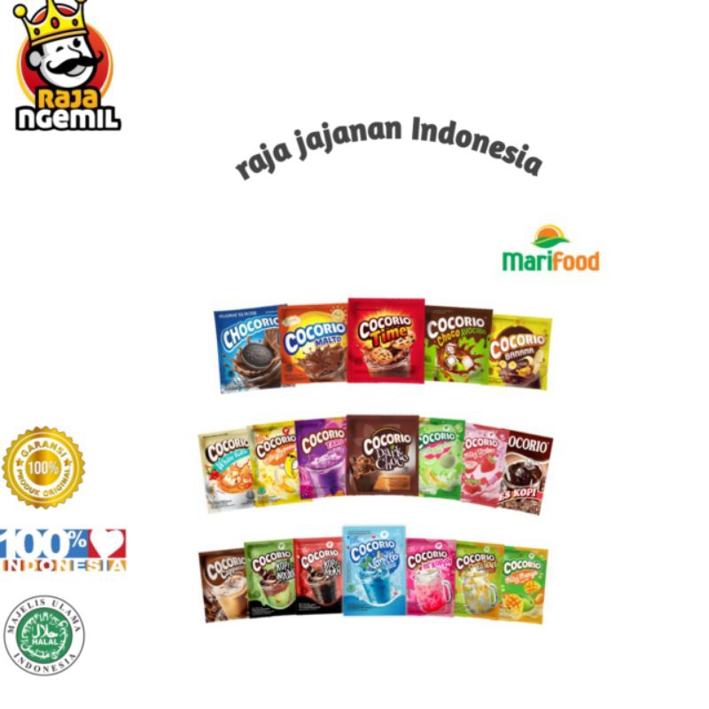 Chocorio produk marimas minuman serbuk aneka rasa isi 1 renteng ...