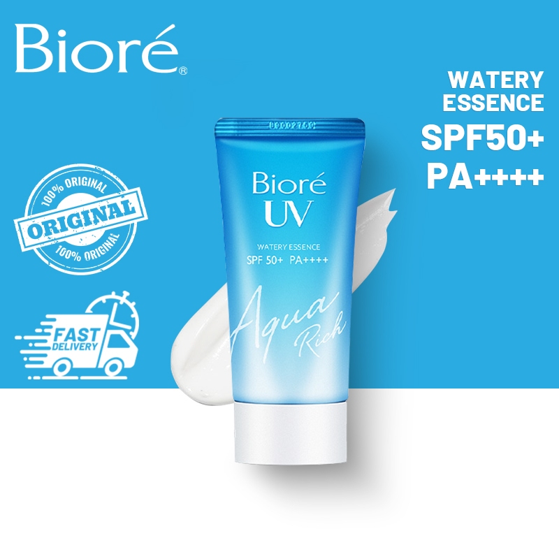 Biore UV Aqua Rich Watery Gel Sunscreen Cream SPF 50+ PA+++Face and Body skin whitening Sunblock ...