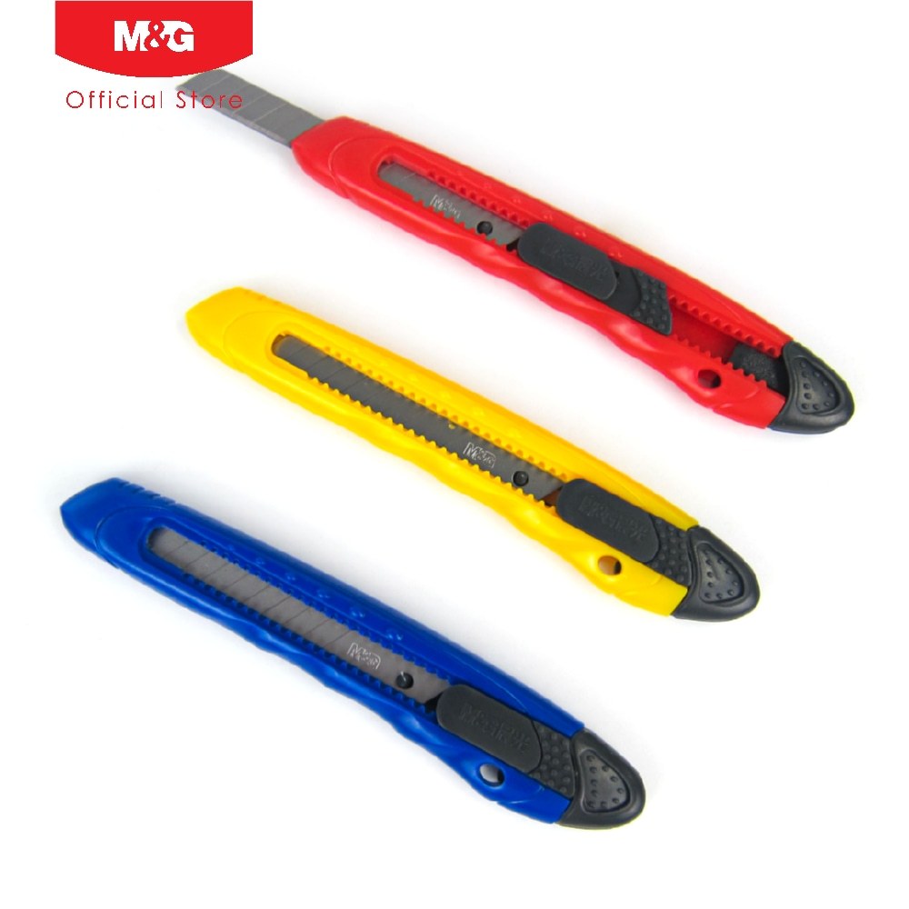 M&G Utility Knife Cutter 9mm Blade (BLADE: 80*9MM) - Sharp and Durable, Simple to use, Precision ...
