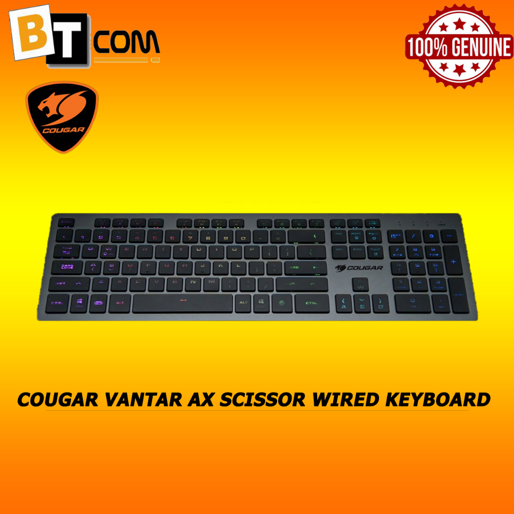 COUGAR VANTAR AX SCISSOR GAMING WIRED KEYBOARD CGR-WRXMI-VAB, CGR‐WRXMX ...