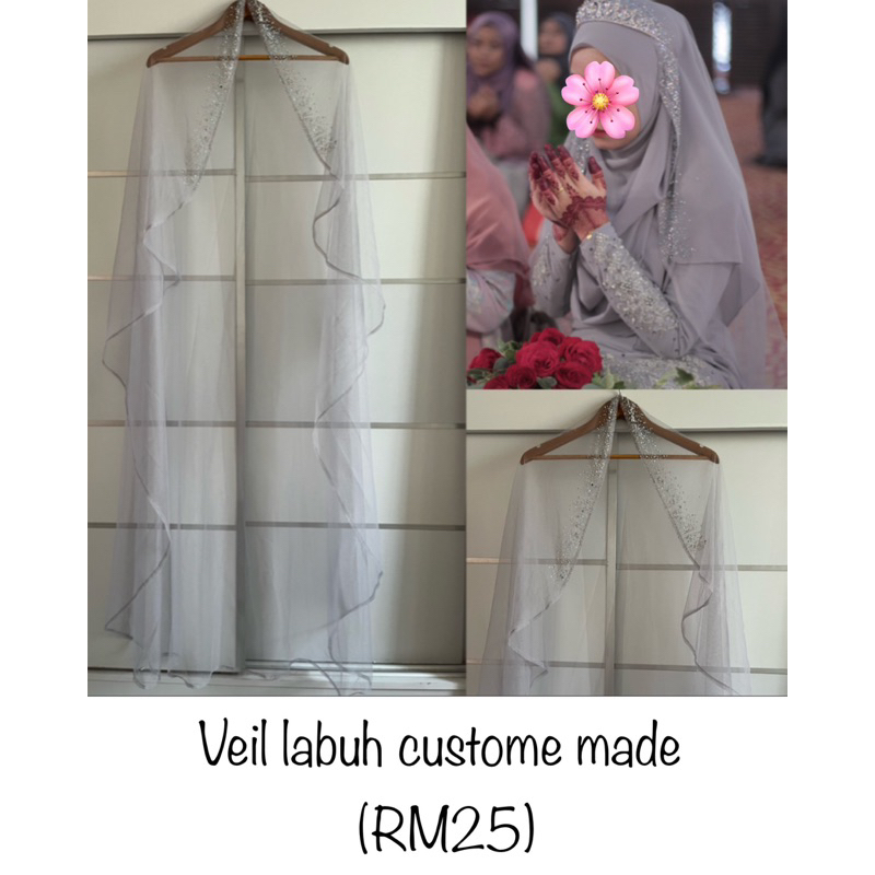 Wedding Veil Lahuh with batu tabur | Shopee Malaysia