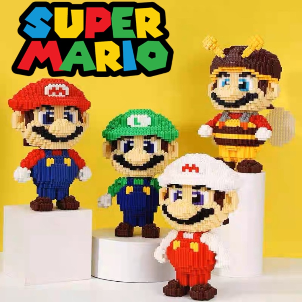 Super Mario Bros Diamond Assembled Particles Nano Building Blocks Micro ...