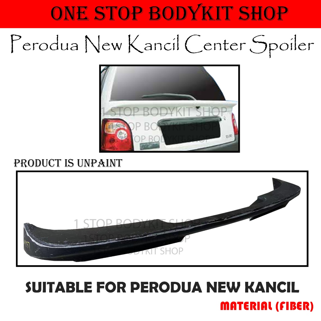 PERODUA NEW KANCIL SPOILER FIBER(FIBERGLASS)SKIRT LIP BODYKIT | Shopee ...