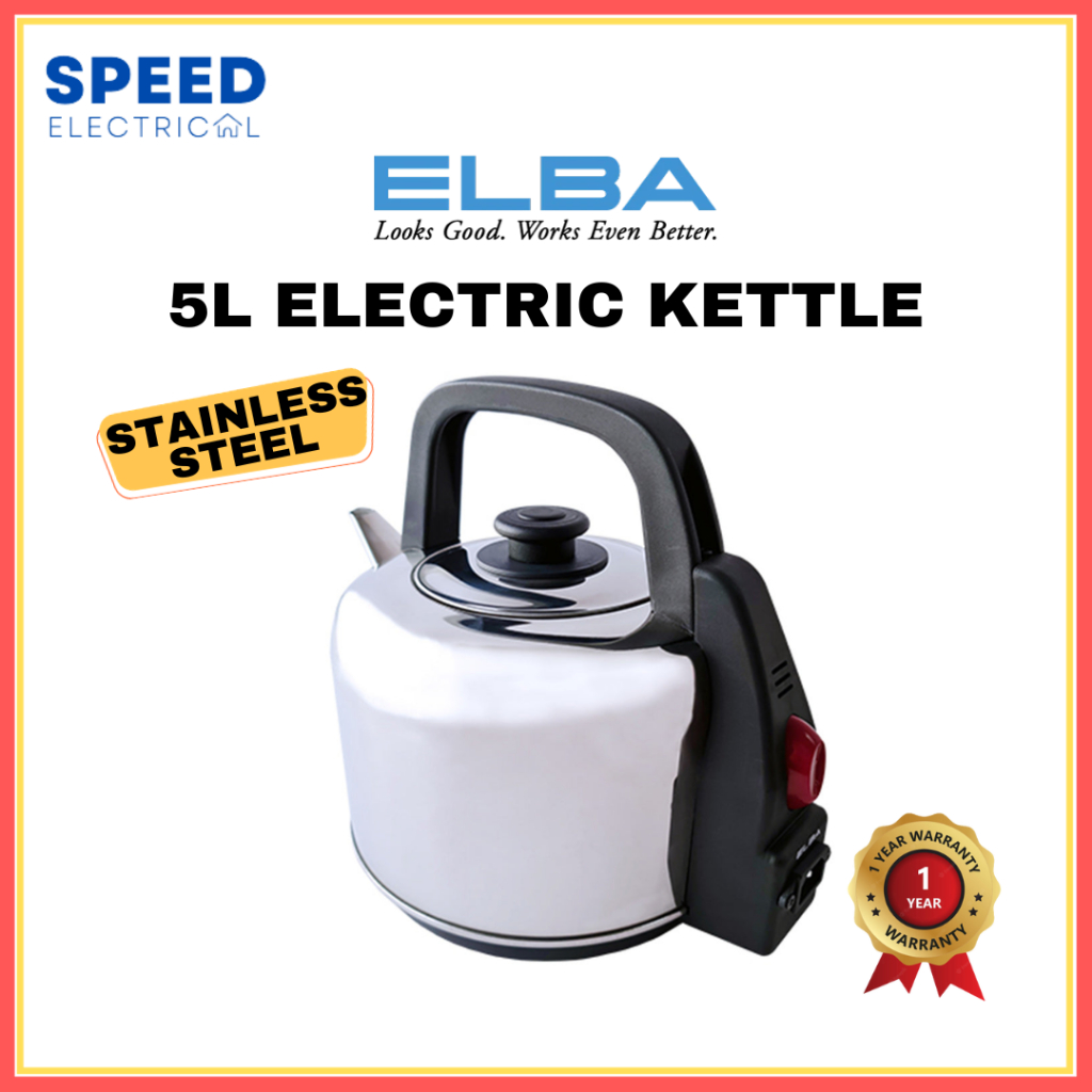 ELBA ELECTRIC KETTLE 5L STAINLESS STEEL EK-K5226 电水壶 PEMANAS AIR CEREK ...