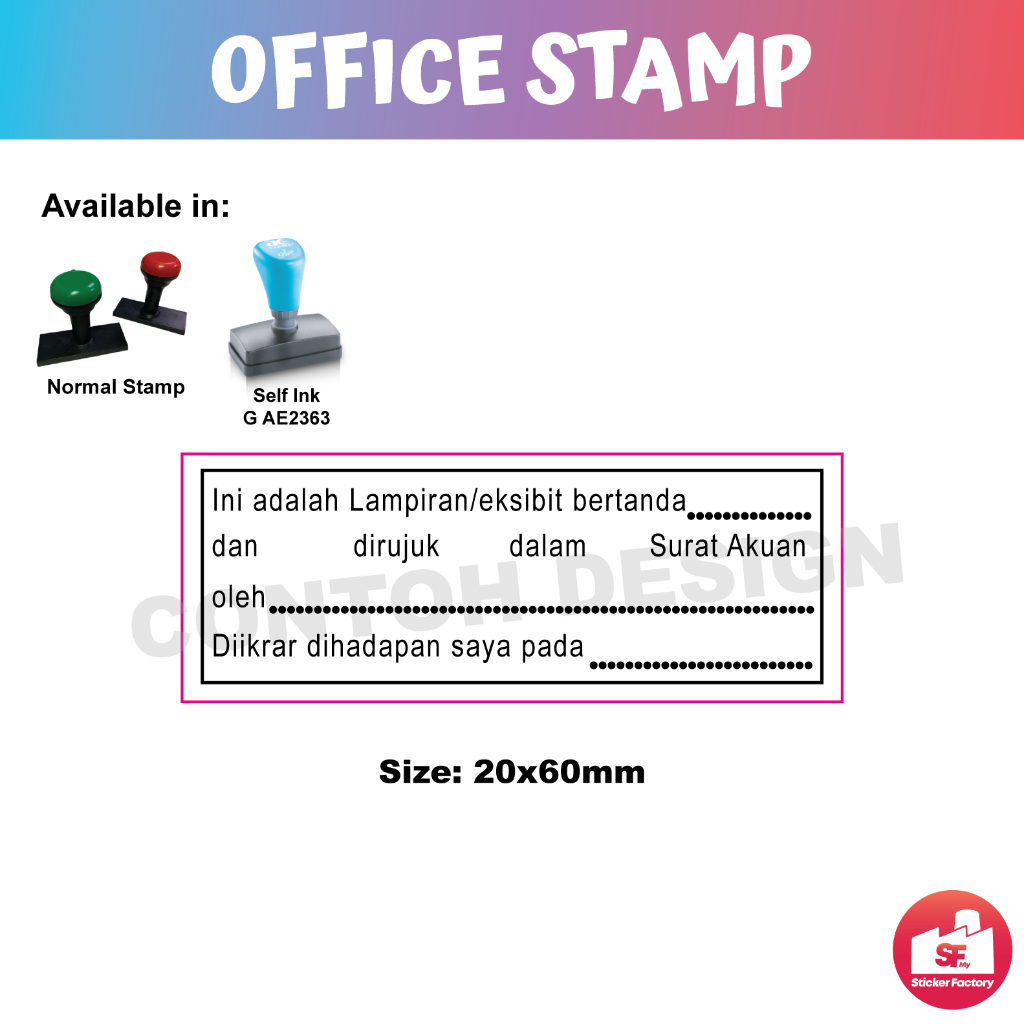 Cop Getah Pejabat Office Stamp Stationery | Shopee Malaysia
