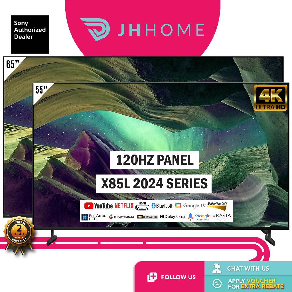 Sony 65 Inch 4K 120Hz Google TV KD-65X85L | 55 Inch KD-55X85L | Full Array LED | HDR Smart TV ...