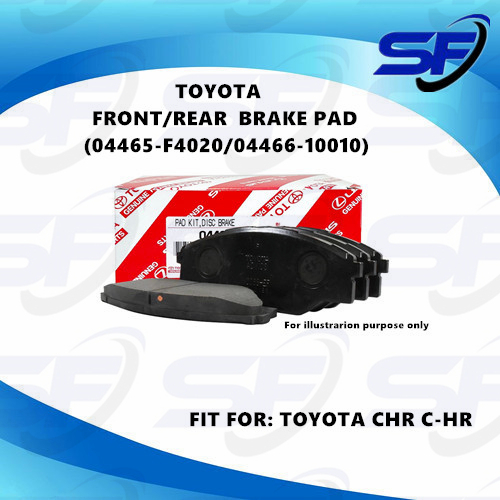 💯TOYOTA CHR C-HR FRONT REAR DISC BRAKE PAD (04465-F4020/04466-10010 ...