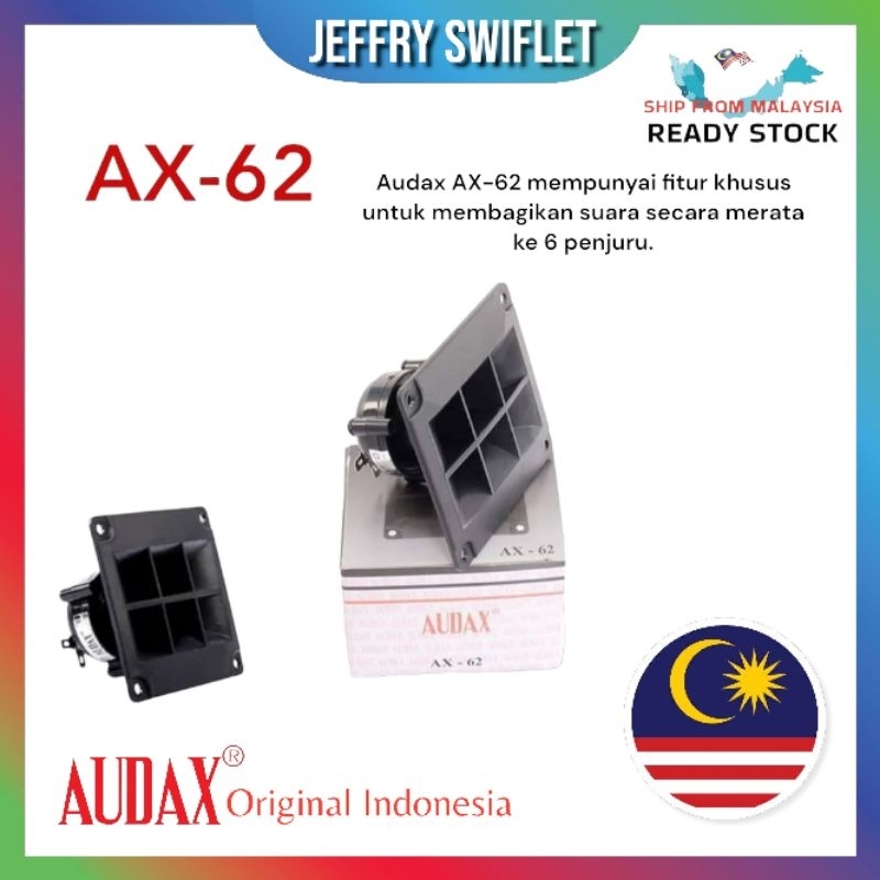 Audax Tweeter AX62 Original Audax Indonesia Speaker Burung Walet Piezo ...