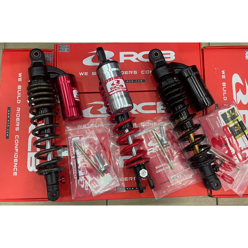 RCB HONDA VARIO 160 MB-2 PLUG SERIES MONOSHOCK 340MM- RED /TITANIUM ...