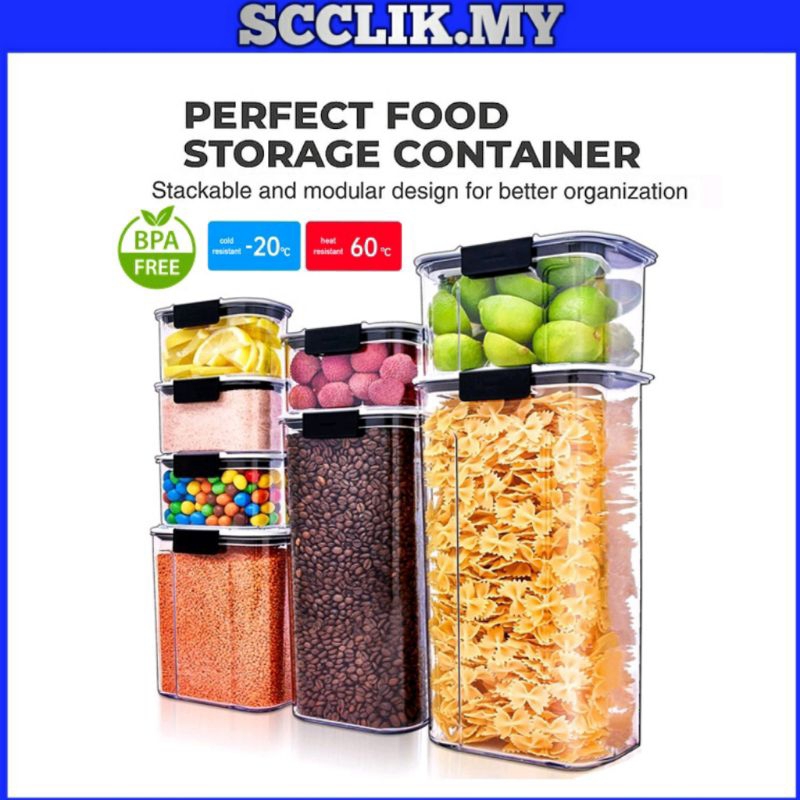 Bekas Kedap Udara Food Storage, Bekas Simpan Makanan, Bekas Biskut ...