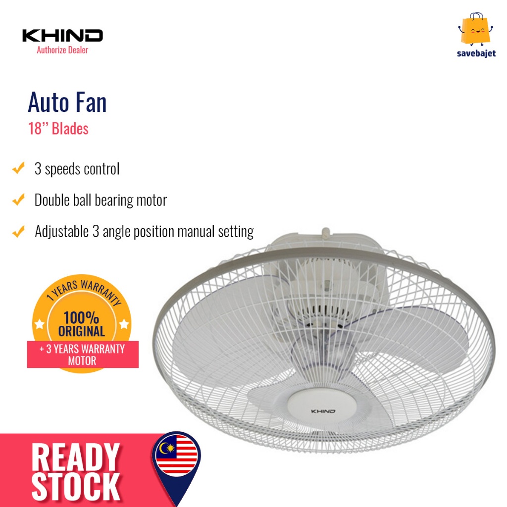 KHIND Auto Fan (18") AF1801 | Shopee Malaysia