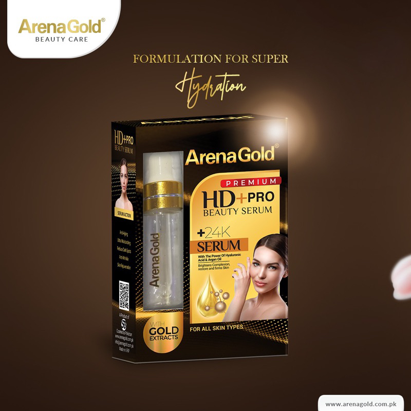 Arena Gold Premium HD PRO 24k serum 30ml | Shopee Malaysia