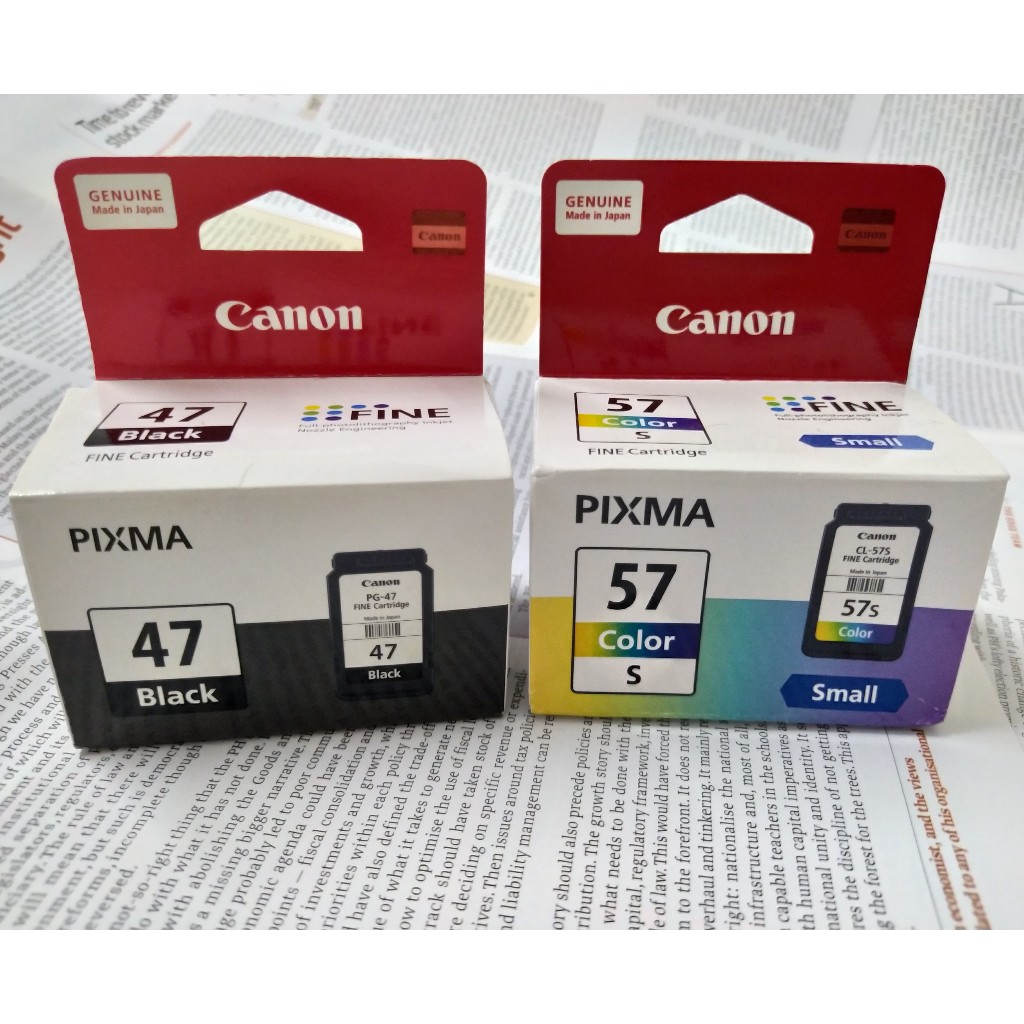Original CANON ink Cartridge PG47 Black CL57s Color (printer E400 E410 ...