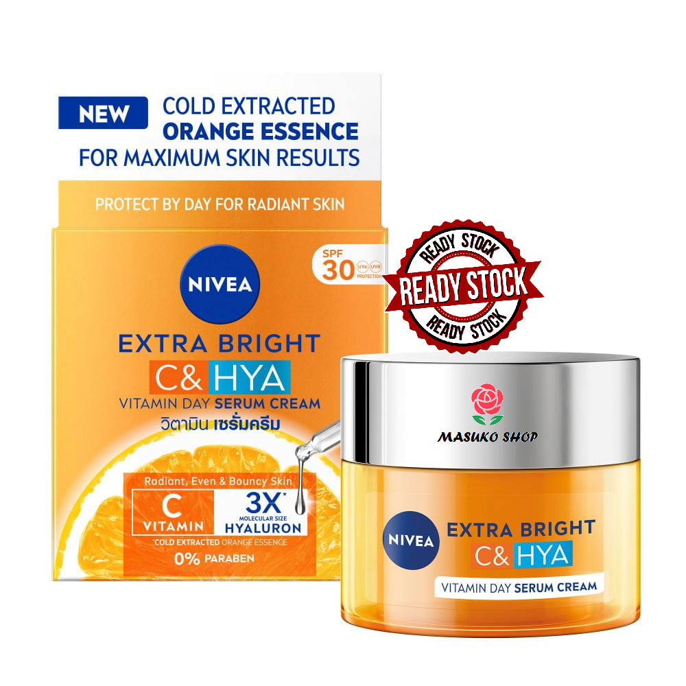 NIVEA Extra Bright C&Hya Day Cream with Vitamin C and 3X Hyaluron | Shopee Malaysia