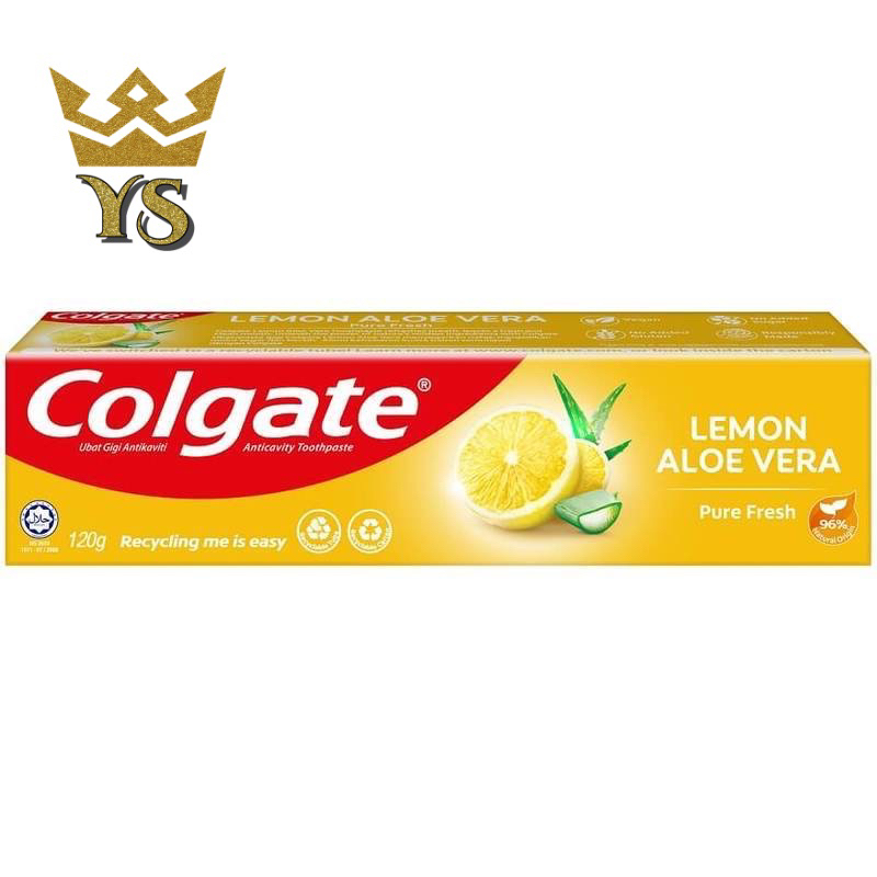 Colgate Lemon Aloe Vera Anticavity Toothpaste 120g | Shopee Malaysia